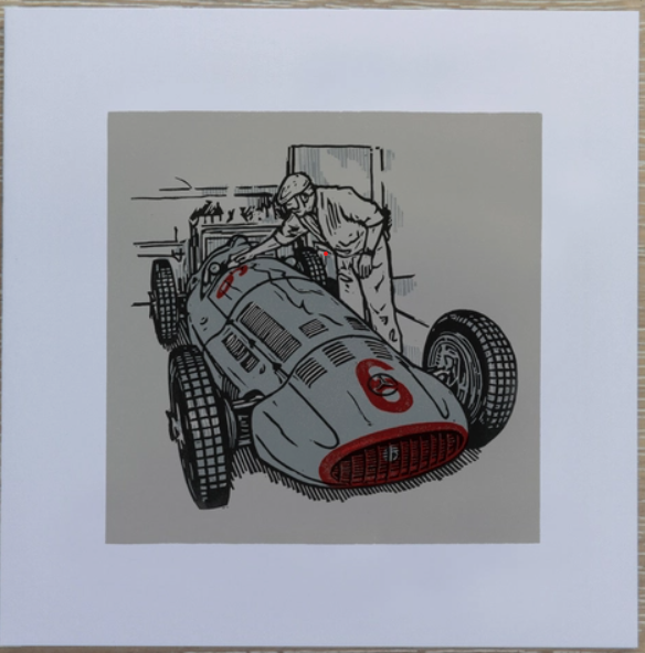 Mercedes W154 Classic Racing Car Note Card – Revs Institute