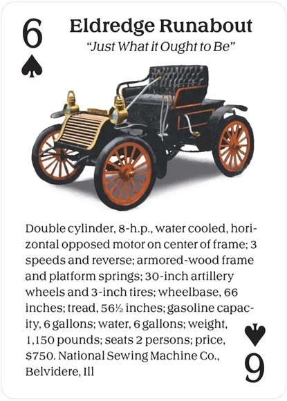 Turn of the Century Motor Cars Playing Cards – Revs Institute